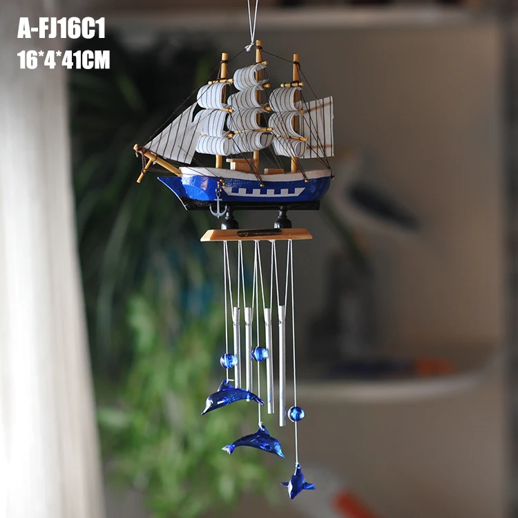 Mediterranean-Style-Sailing-Wind-Chimes-Ocean-Series-Dolphin-Wind ...