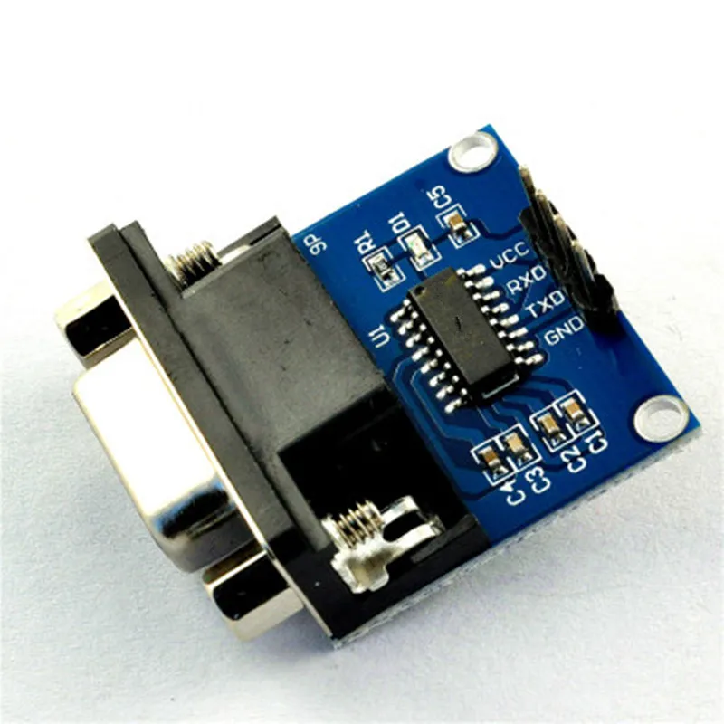 10pcs Max3232 Rs232 To Ttl Serial Port Converter Module Db9 Connector