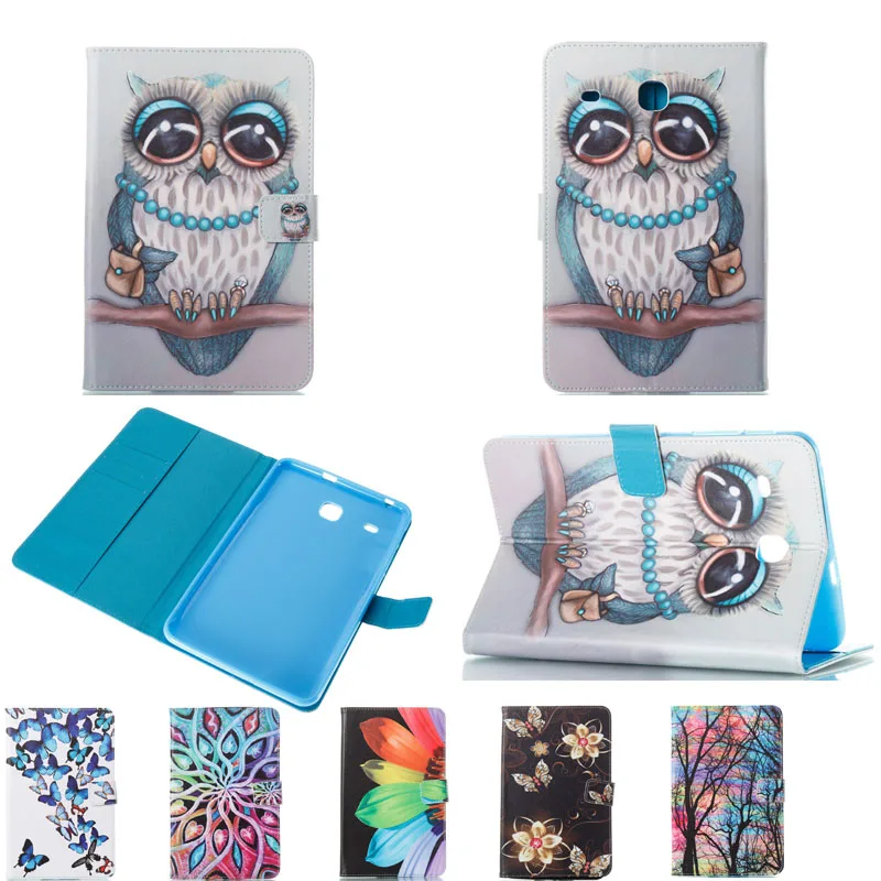 Cartoon Silicone PU Leather Flip Case For Samsung Galaxy Tab E 8.0 T377 ...