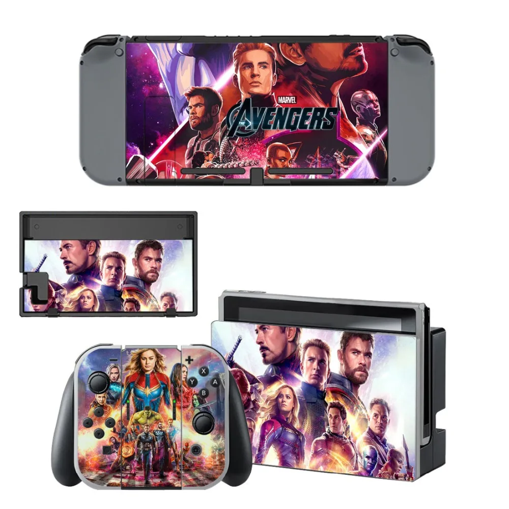 The Avengers Endgame Iron Man Skin Sticker for Nintendo Switch Console ...