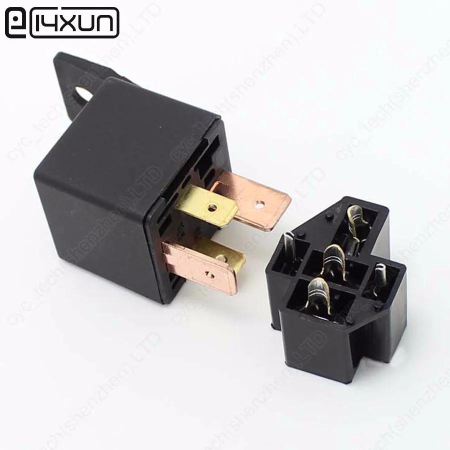 2sets 80A 12V/24V High Power Current Car/Automobile 4Pin Relay PCB ...