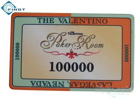 The Valentino Poker Room Ceramic Casino Plaques 100k Using In Las Vegas ...
