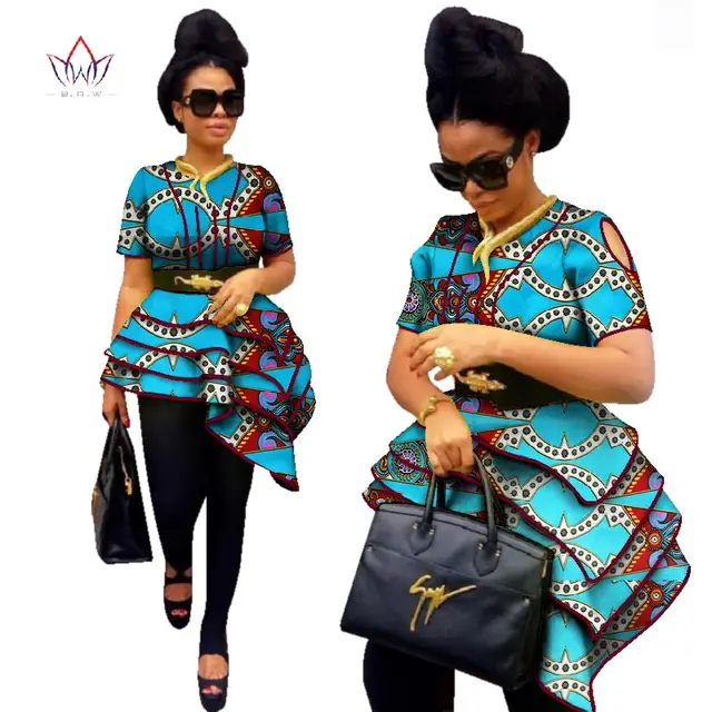 2017 BRW Africa Style Women Modern Fashions Womens Tops Dashiki African ...