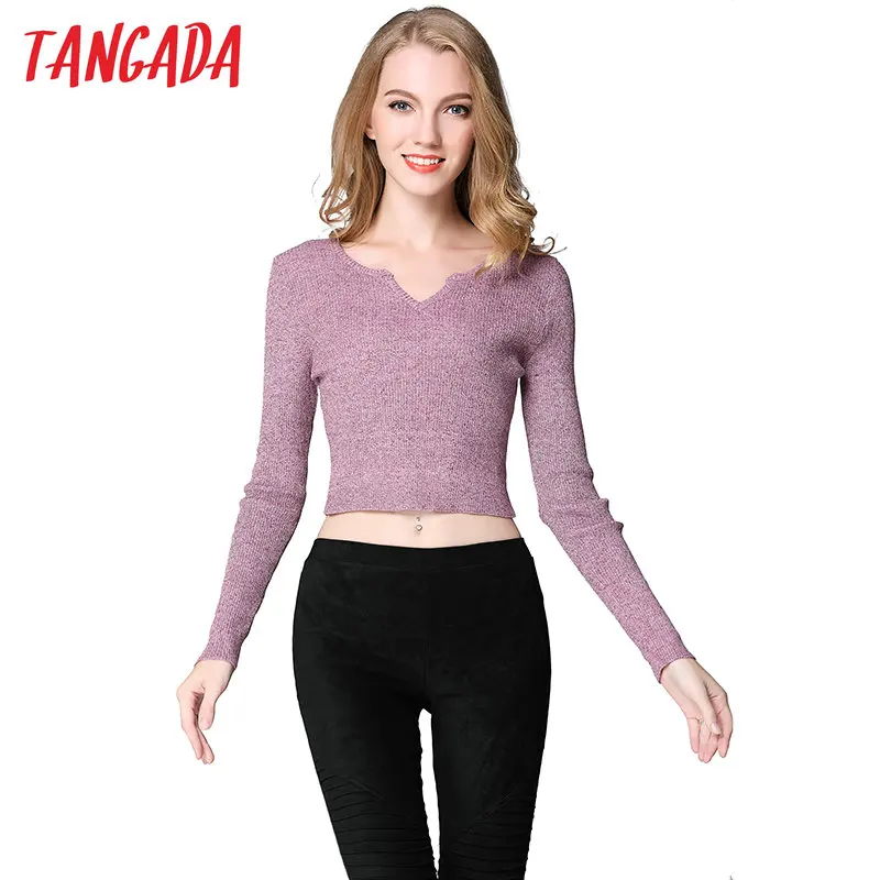 Aliexpress.com : Buy Tangada Autumn Fashion Women Short Sweaters ...