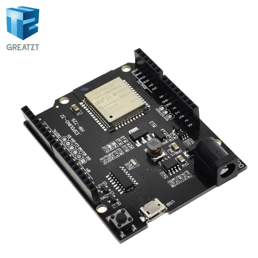 Greatzt For Wemos D1 Esp32 Wifi Bluetooth 4mb Flash Uno D1 R32 Board Module Ch340 Ch340g