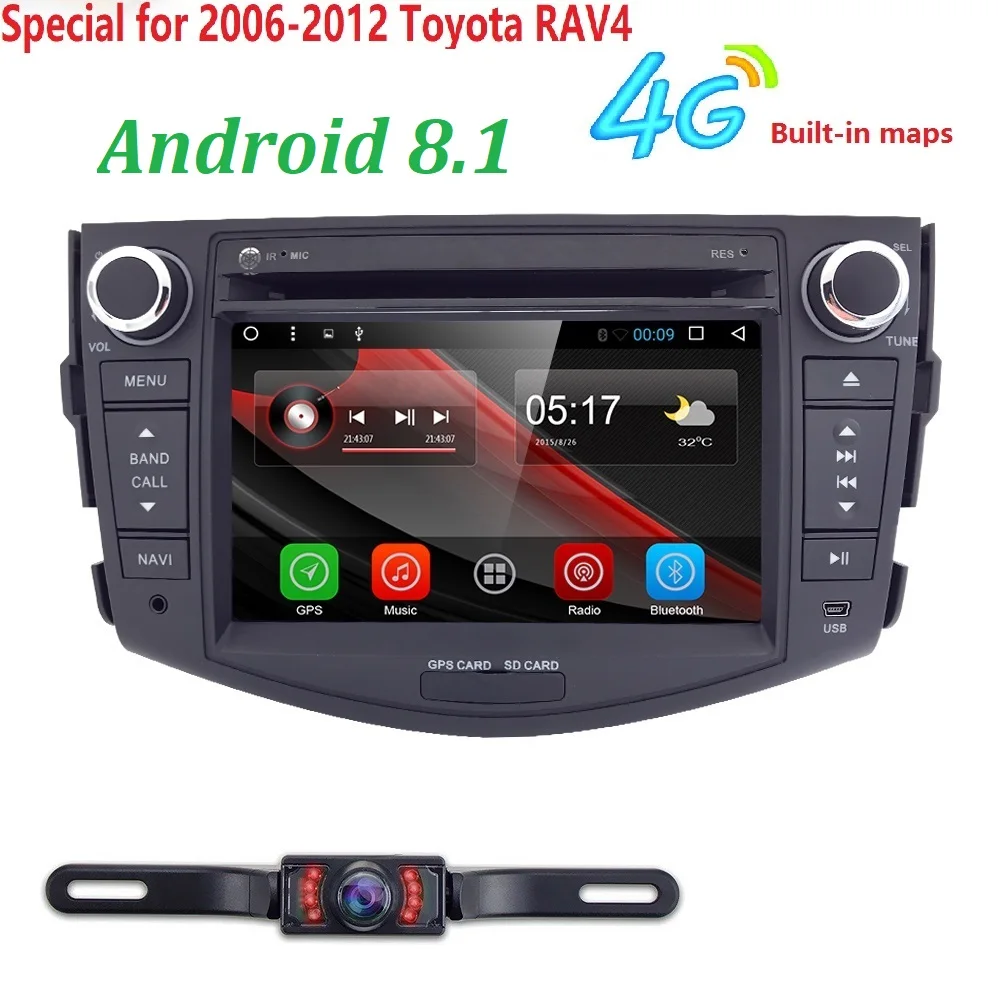 Android 8.1 Car Multimedia Player Stereo For Toyota Rav4 Dvd/bluetooth ...