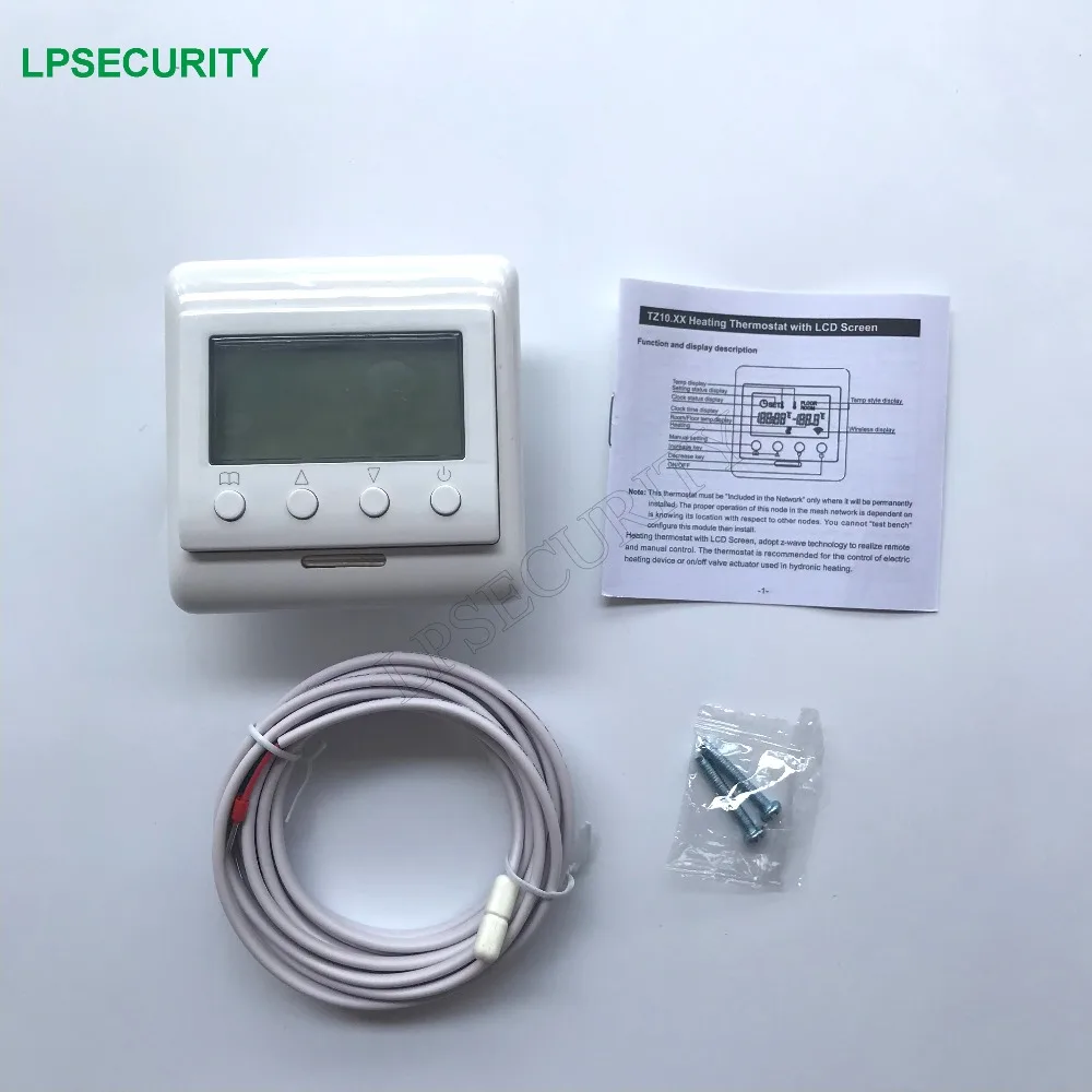 지면 전기 난방을위한 스마트 홈 자동화 ZWave 보온 장치 Z Wave 500 시리즈 칩, Blacklight LCD|건물 ...