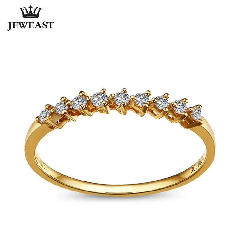 18K Gold White Gold Yellow Gold Diamond Ring Marriage Ring Female ...