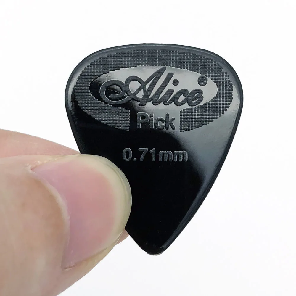 12 pieces Alice Guitar Pick Non-slip Black White Nylon Mediator for ...