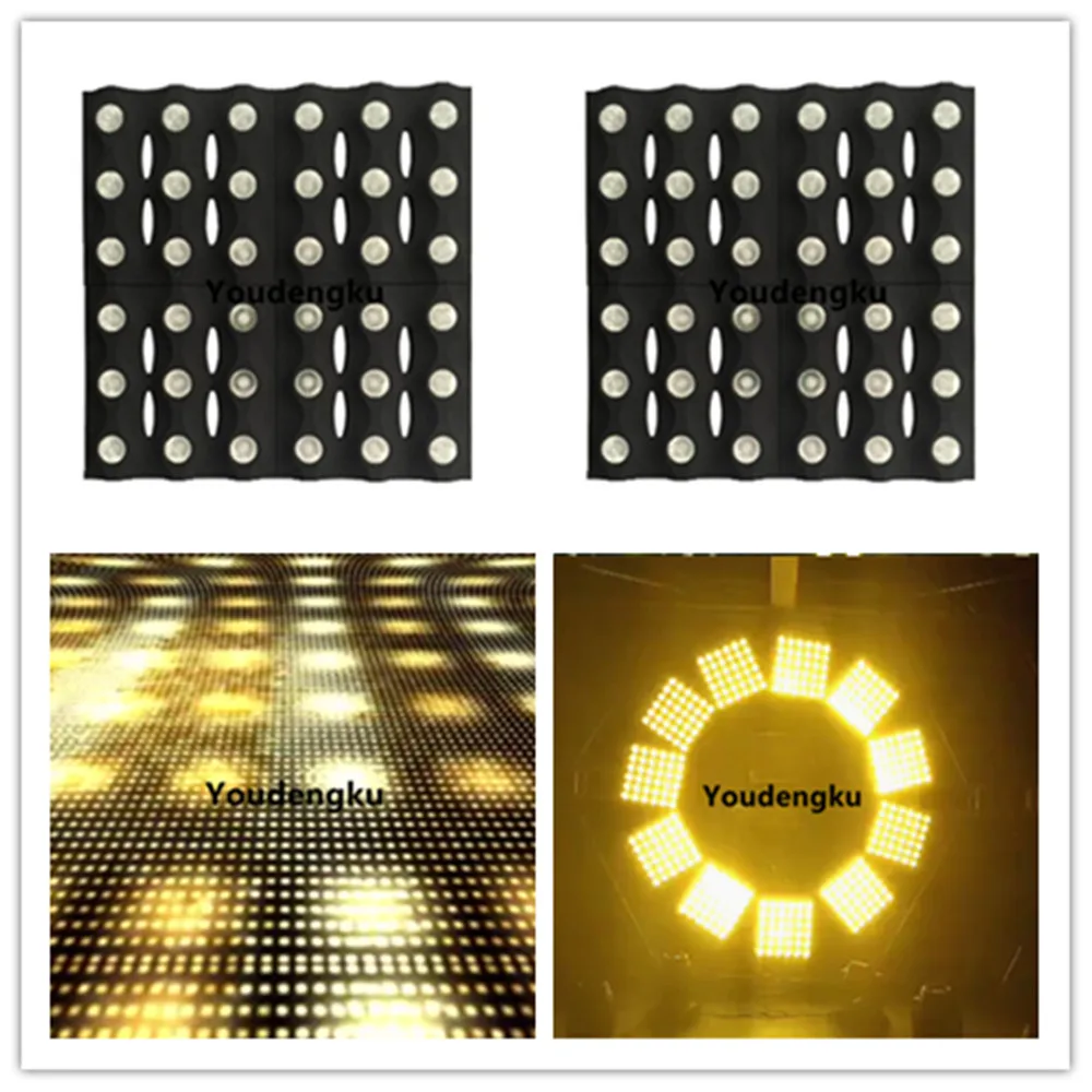 4 pieces 6x6 matrix dmx led stage blinder lighting 36pcs 3w Golden led ...