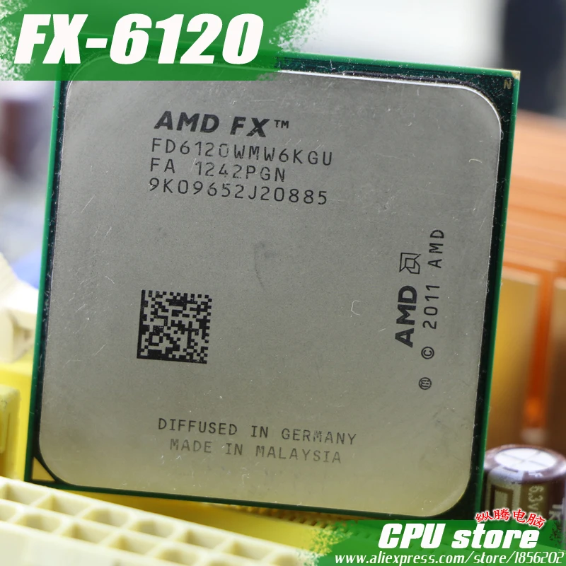 AMD FX 6120 AM3 + 3,5 GHz/8 MB/95 W 6 Core CPU procesador FX serie ...