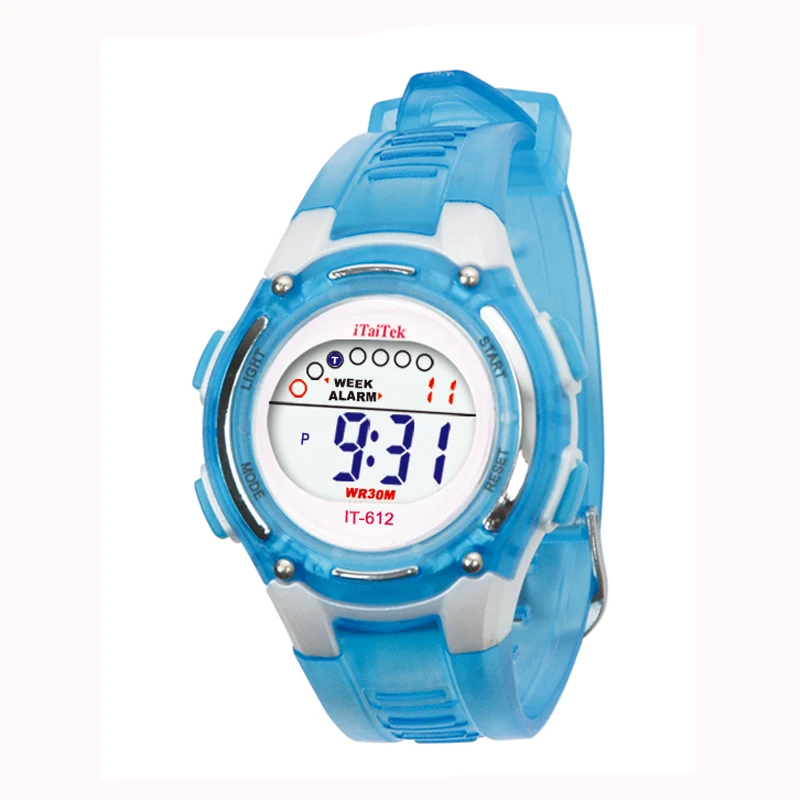 Waterproof Design Kids Watch Cute Pink Girl Digital Sports Led Watch ...