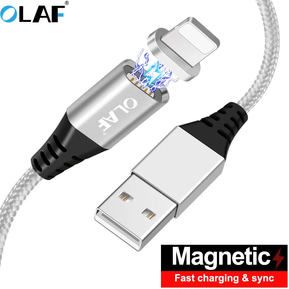 OLAF Magnetic Cable Fast Charging data Adapter Phone LED USB Cables ...