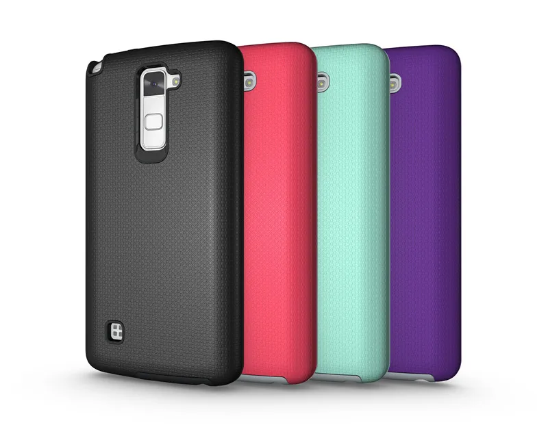 Hybrid Heavy Duty Rubber+Hard Phone Case for LG G Stylo 2 Plus/Stylus 2 ...