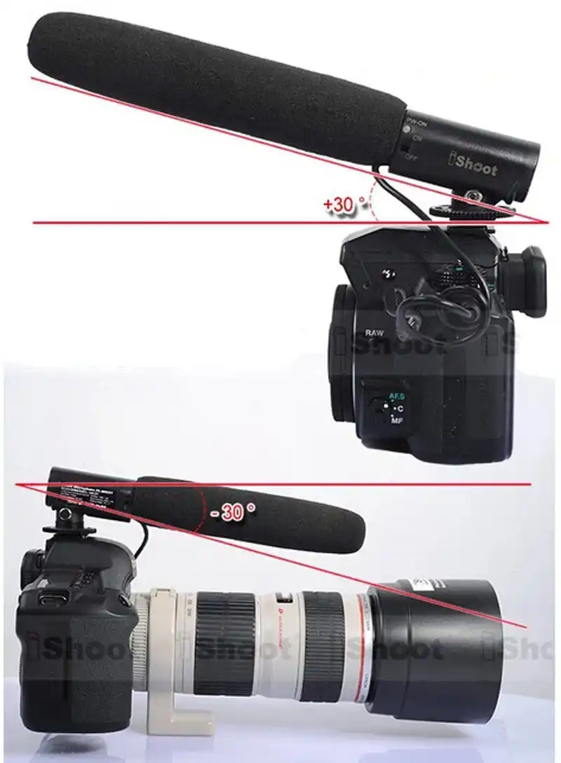 DC/DV Microphone MIC for Canon EOS 1DX/1D Mark IV, 7D/6D/5D Mark III/5D ...