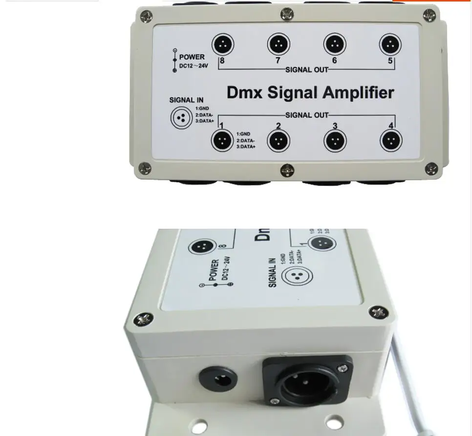LED Controller DMX 8 Channel Output DMX512 Signal Amplifier Splitter ... LED Controller DMX 8 Channel Output DMX512 Signal Amplifier Splitter ...