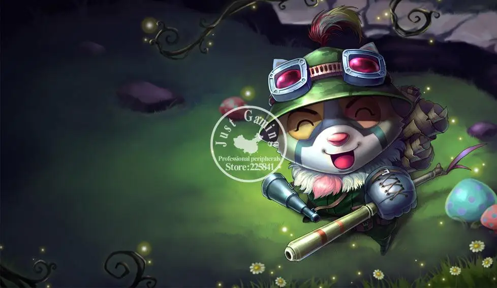 League of Legends jogo padrão anime figura Swift escoteiro Teemo Mouse ...
