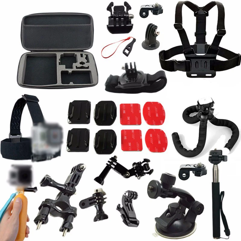 Camera Case Chest Strap Selfie Stick for Sony Action Cam accessories ...