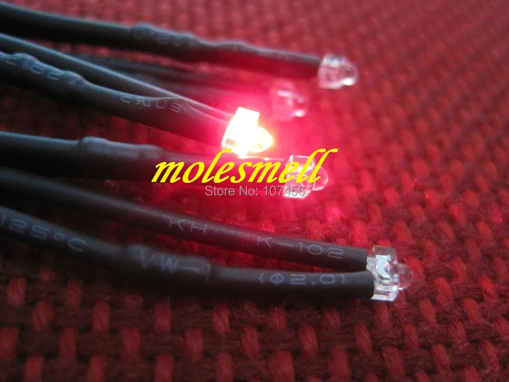 Free-shipping-100pcs-1-8mm-red-LED-Lamp-Light-Set-Pre-Wired-1-8mm-12V ...