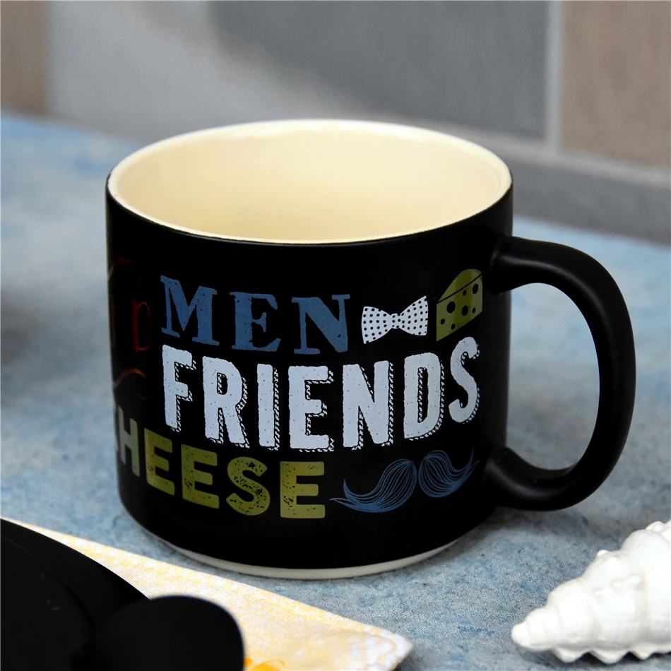 Coffee Mug Nordic Style Simple Letters Pattern Delicate Water Cup ...