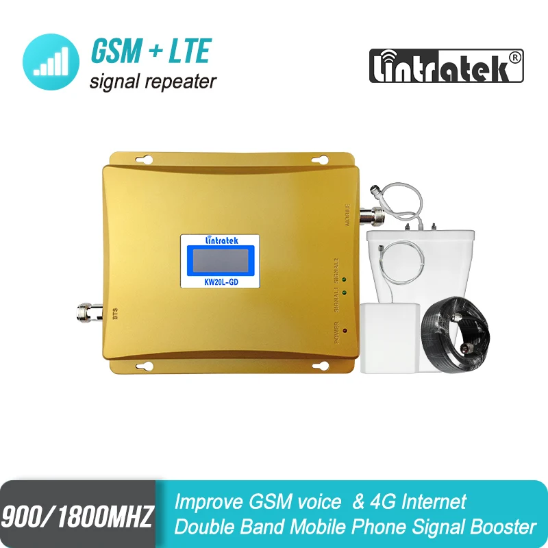 LCD Display GSM 900 4G LTE 1800 Repeater GSM 900 1800 mhz Mobile Phone ...