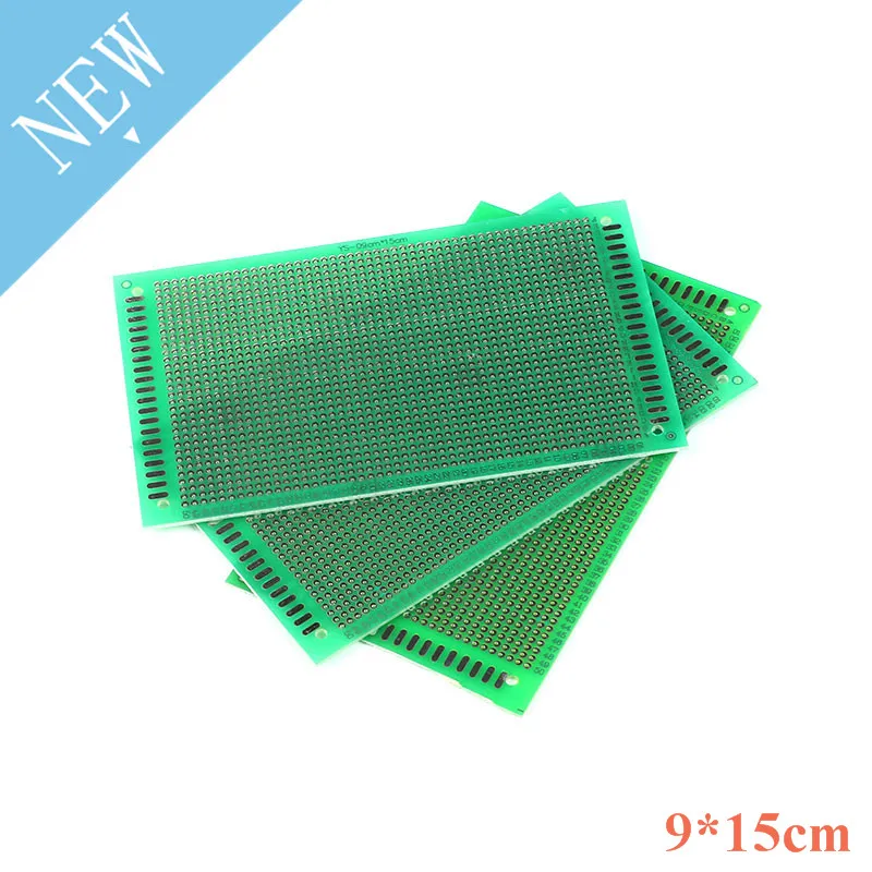 9x15cm 9*15cm Universal Single Side PCB Board Glass Fiber Green PCB ...