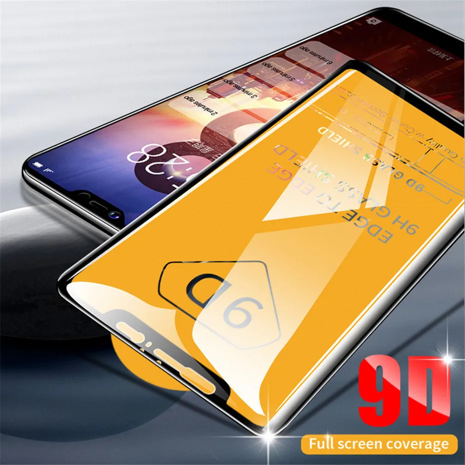 9D Full Cover Tempered Glass For OPPO A59 F1S F3 Plus R11 R11S Plus F5 F7 A1 A1K A7 V15 A9 F9 ...