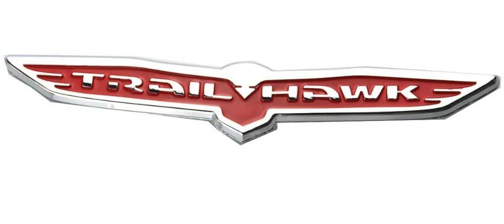 1pc 8.5" Big Trailhawk Black Emblem 3D Trail Hawk Wing Badge for SRT ...