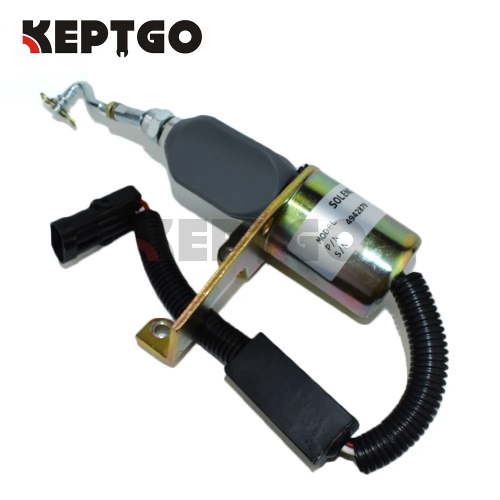 Diesel Fuel Shut off Valve Solenoid For Cummins 6CT 24V 5346207 5301701 ...