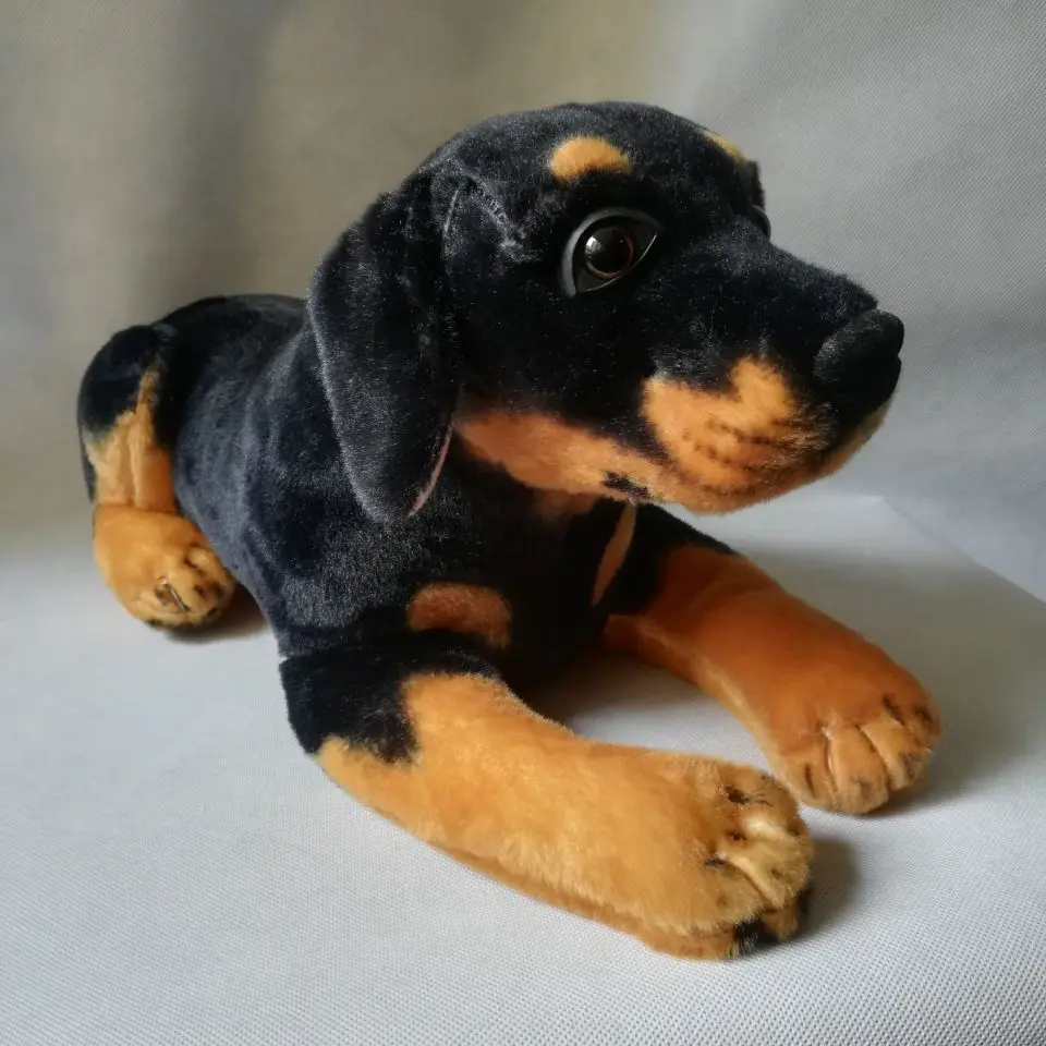 real-life-toy-prone-Rottweiler-plush-toy-about-45cm-toy-soft-doll ...