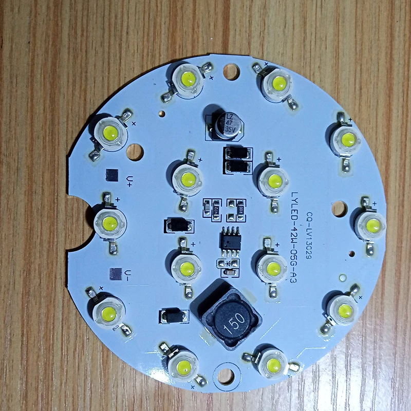 Led Ligh Board 42w Driver Integrated 14 Led Pcb Board Lens Dc12-80v For ...