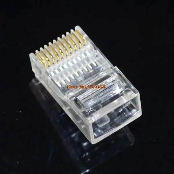 wholesale 10pcs RJ48 RJ 48 Modular Plug Stranded 10P10C Round Cable ...