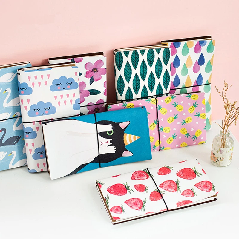 1PC PU Leather Handmade Craft Paper Traveler's Notebook Schedule Book ...