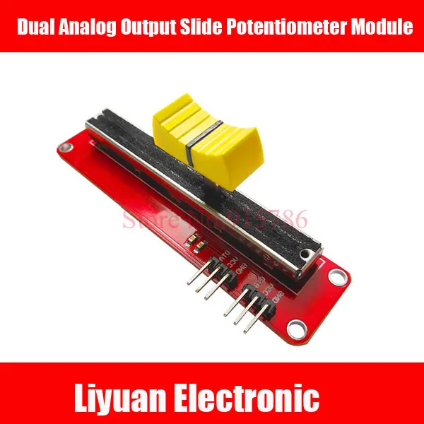 Linear Potentiometer 10K Linear Slide Potentiometer Module Dual Output ...