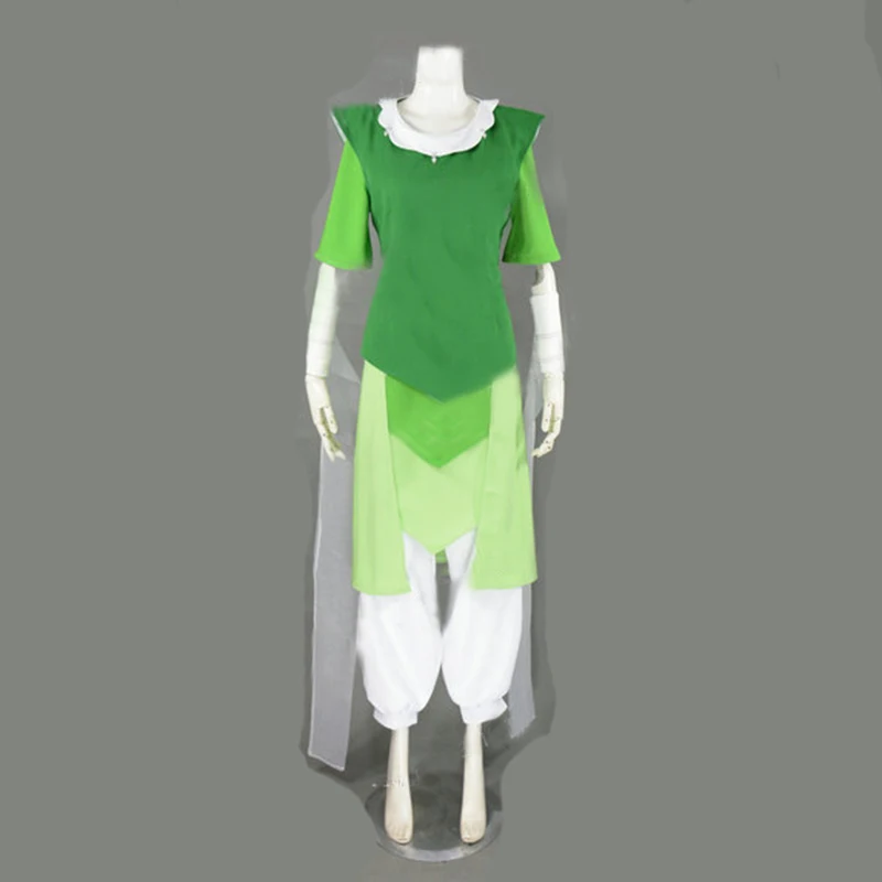 Anime Avatar The Legend of Korra Cosplay Green Costume - AllCosplay.com