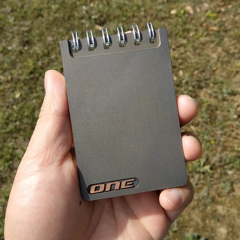 Edc Titanium Alloy Notepad Portable Recyclable Tools Outdoor Diy ...