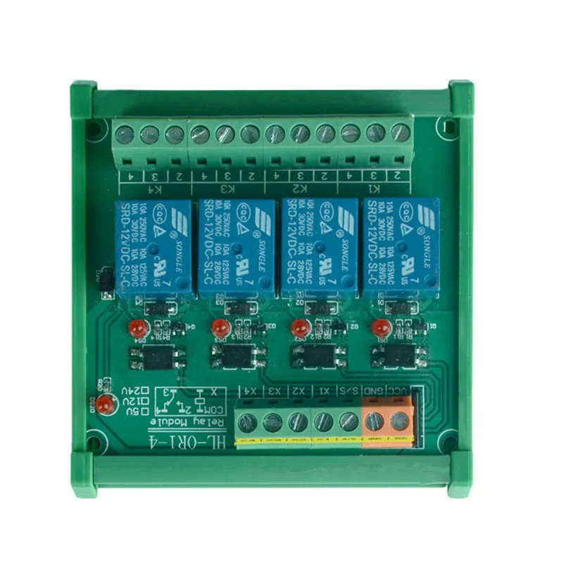 4 channel Trigger Voltage Relay Module PLC realy module optocoupler ...