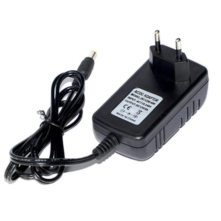 DC 12V 1A AC 100 V-240 V адаптер питания DC 5,5mm x 2,1mm для cctv ...