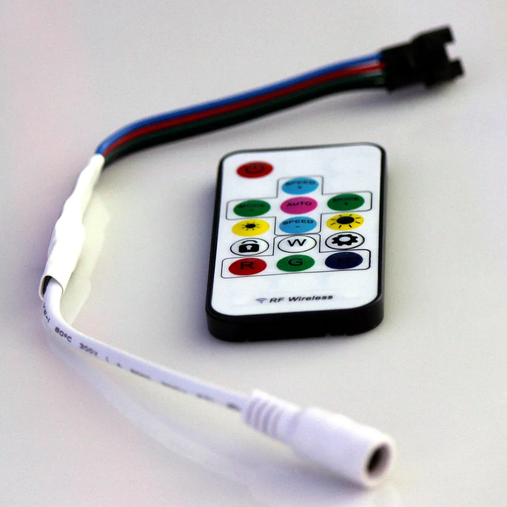 MINI LED Controller RGB RF DC 5V WS2801 Wireless Remote 5050 Control 14 ...