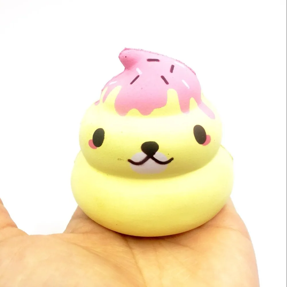 3D Anti stress Emoji Pu Poo Squishy Toys Kawaii Soft Slow Rising Funny ...