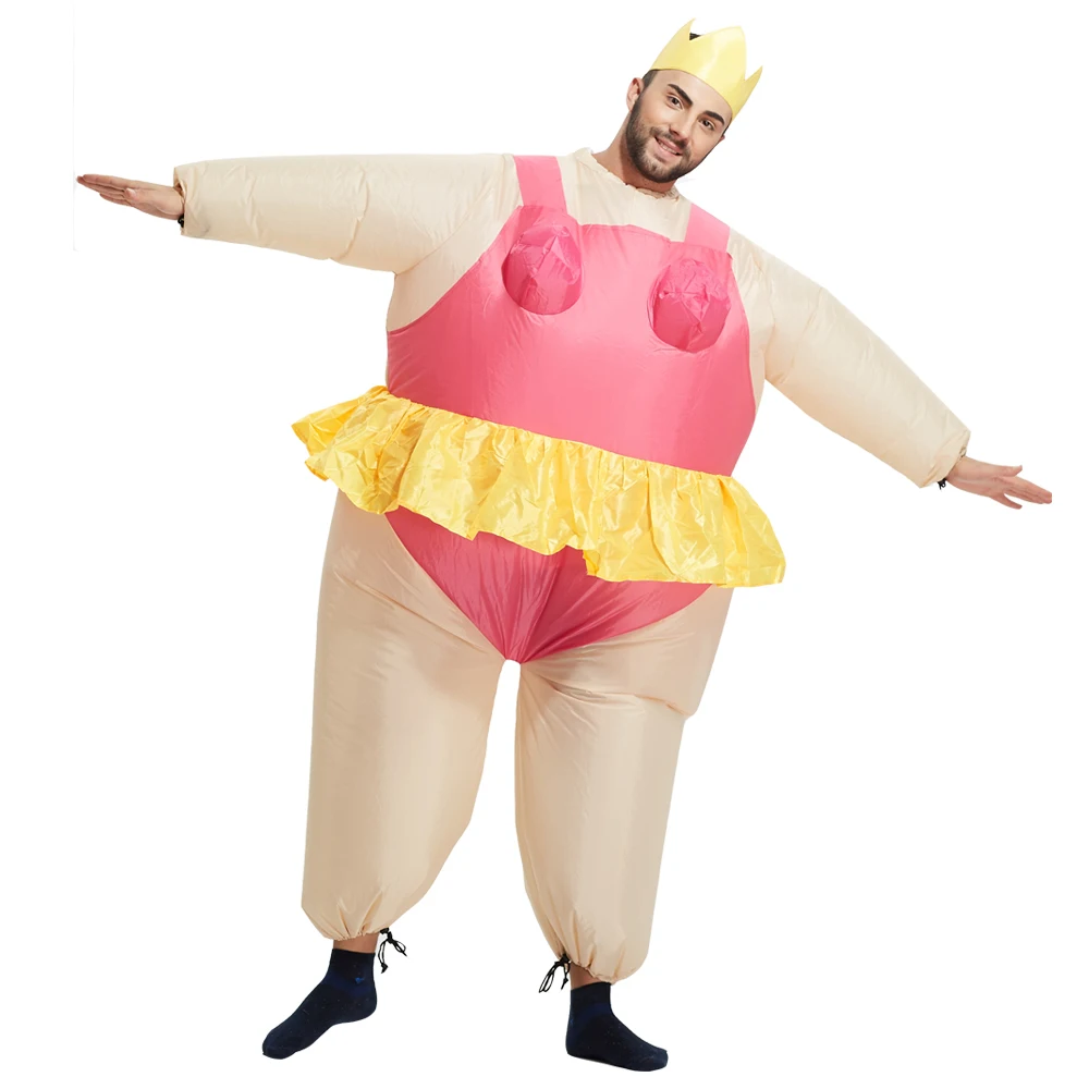 Newest Inflatable Ballet Costume Halloween Party Funny Fat Man Fancy Newest Inflatable Ballet Costume Halloween Party Funny Fat Man Fancy