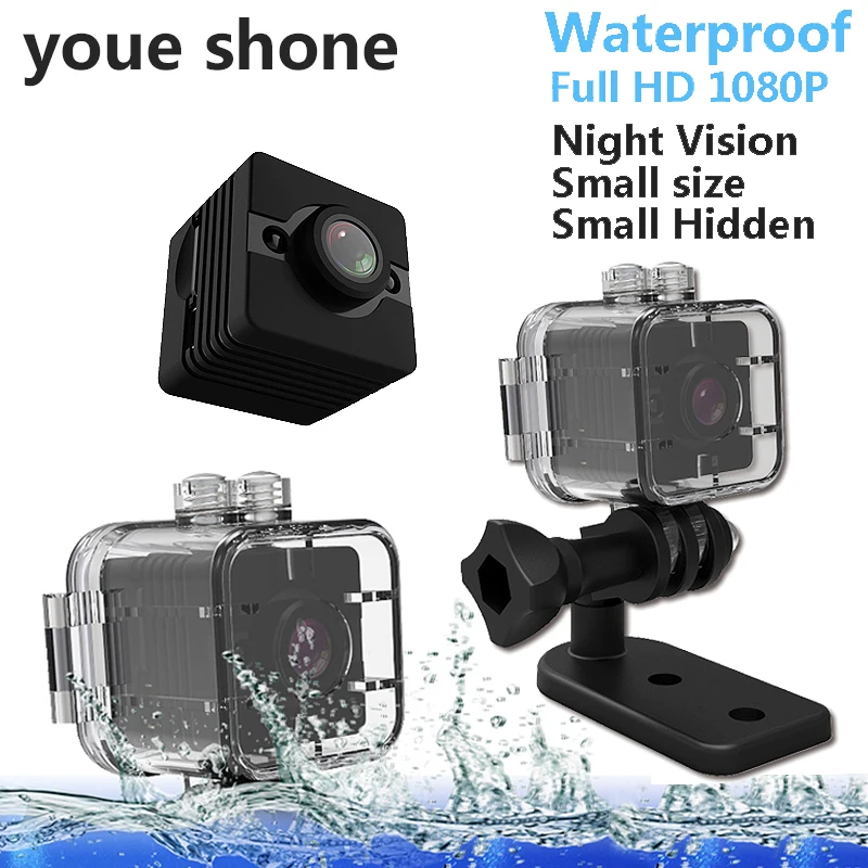 youe shone Waterproof Mini Camcorders 1080P Camera 12MP Infrared Night ...