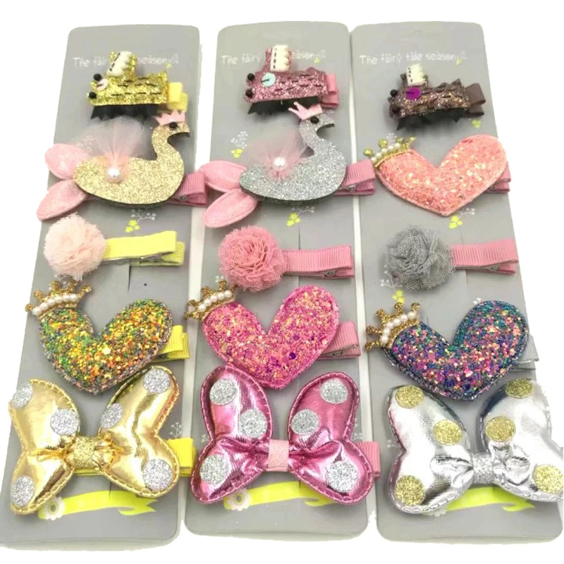 LOEEL New Korea Children's Hairpins Set Little Girls Hair Clips Bowknot ...