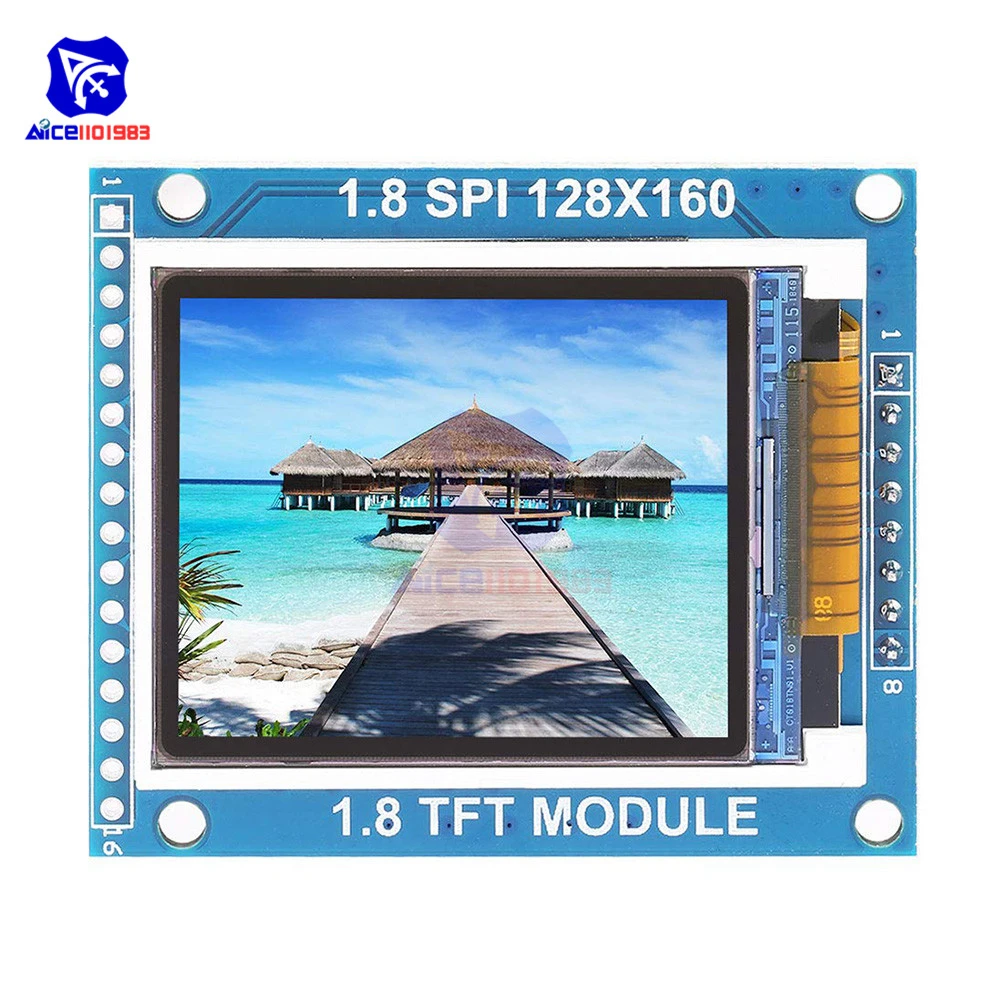 1.8 Inch Tft Lcd Display Serial Port Module 160*128 St7735s With Pcb ...
