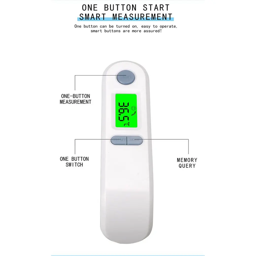 Portable Infrared Babies Thermometer Non-contact Forehead Body Digital ...