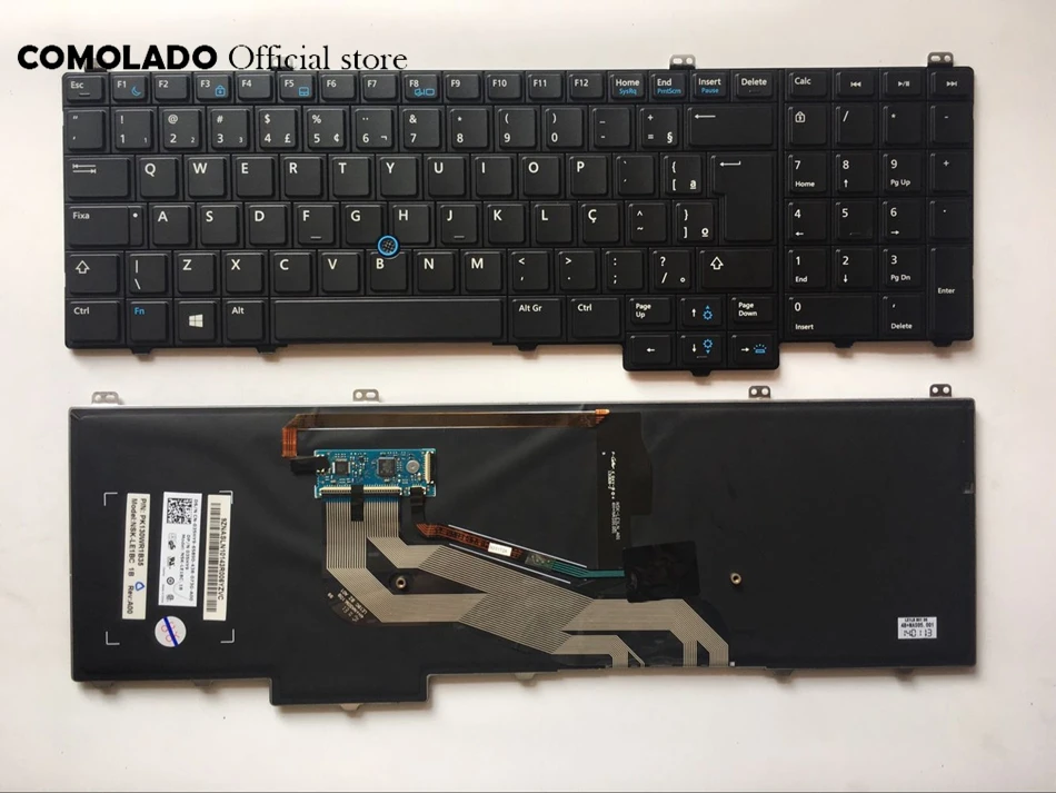 BR Brazil Backlit Keyboard For Dell Latitude 15 5000 E5540 Series Black