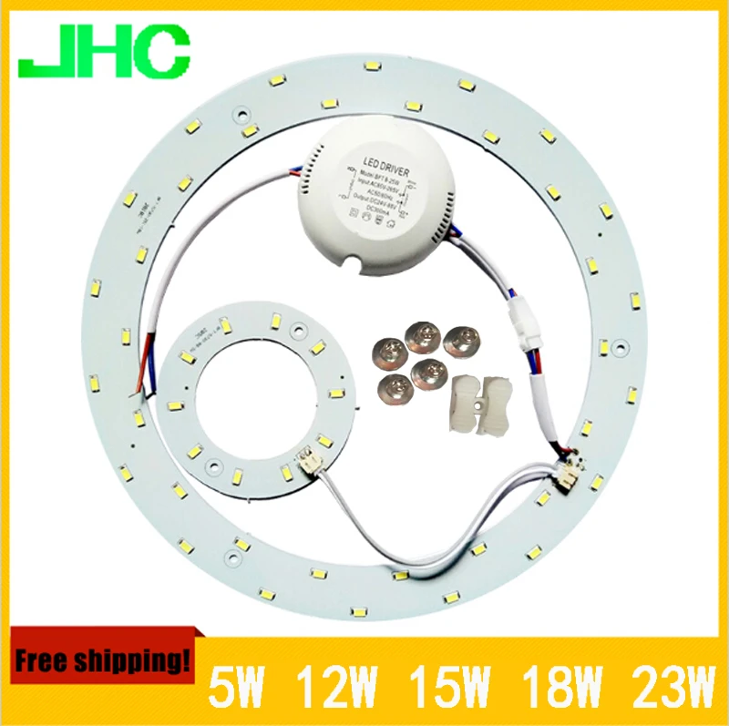 5w 12w 15w 18w 23w Led Ring Panel Circle Light Ac85-265v Smd 5730 Led ...