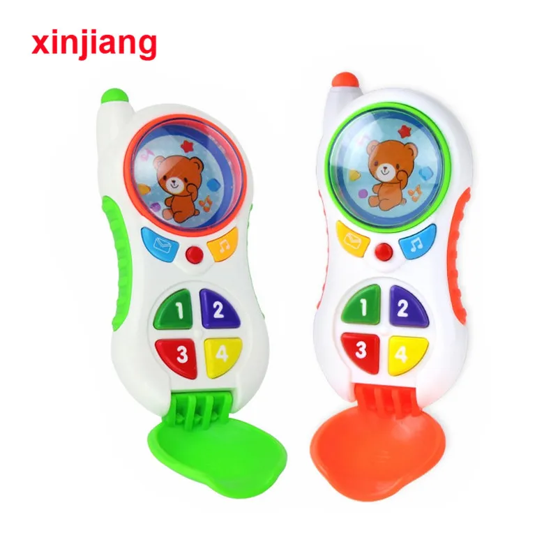 2-Colors-Baby-Phone-Toys-Simulation-Music-Light-Mobile-Phone-Toy ...