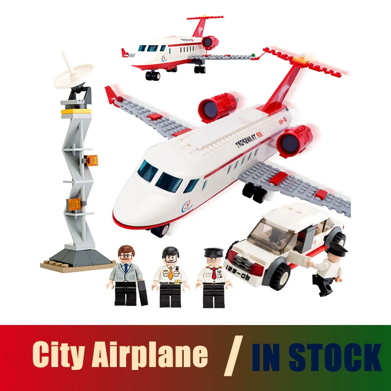 Compatible city 334 pcs Airplane Toy Air Bus Model Airplane Building ...