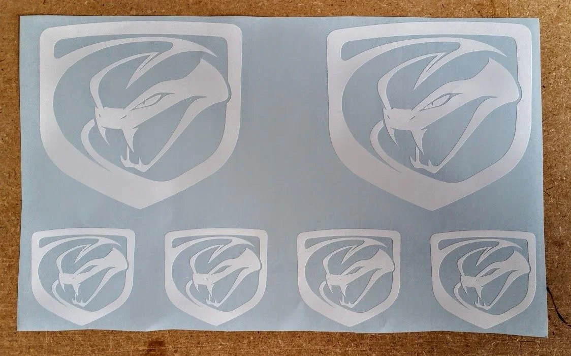 For Dodge Viper Logos / Emblems / Stickers assorted, 6 total, multiple ...